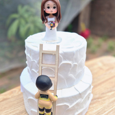 Fireman Rescues Bride Wedding Cake Topper – Firefighter Wedding Decor ...