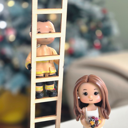 Fireman Rescues Bride Wedding Cake Topper – Firefighter Wedding Decor ...